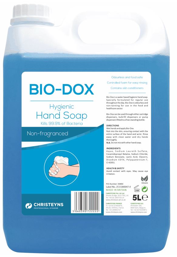 CLOVER BIO-DOX BACTERICIDAL SOAP - 5LTR | Mustang Hygiene