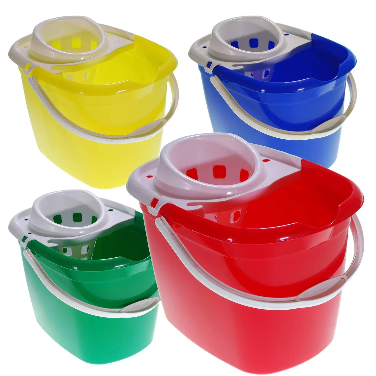 ECONOMY BUCKET & WRINGER - 12L | Mustang Hygiene